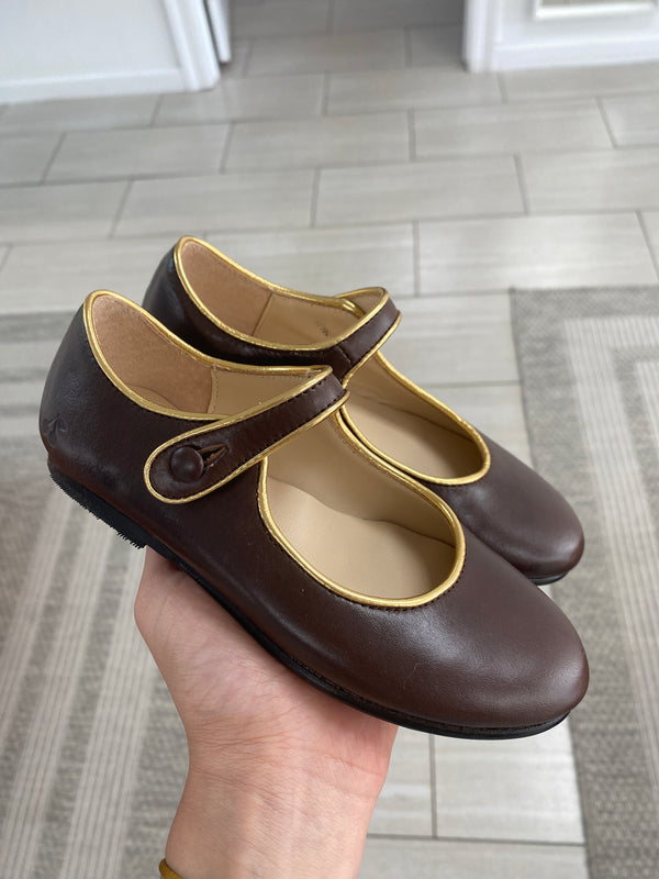 Bonpoint Cafe Leather Mary Jane - Tassel Children Shoes