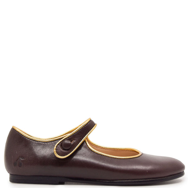 Bonpoint Cafe Leather Mary Jane - Tassel Children Shoes