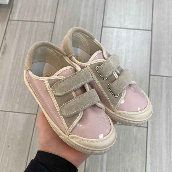 Pepe Lavender Patent Velcro Sneaker - Tassel Children Shoes