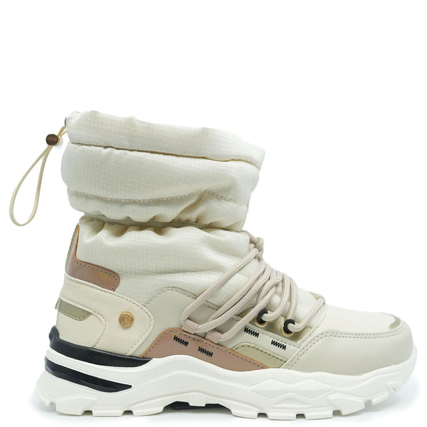 Colmar Cream and Gold Track Ski Boot - Tassel Children Shoes
