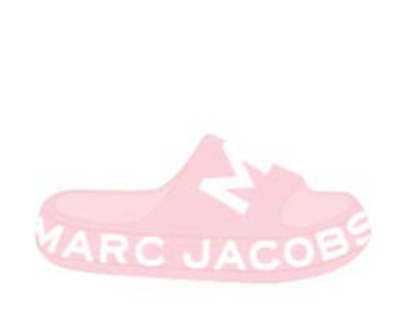 Marc Jacobs Pink Logo Slide - Tassel Children Shoes