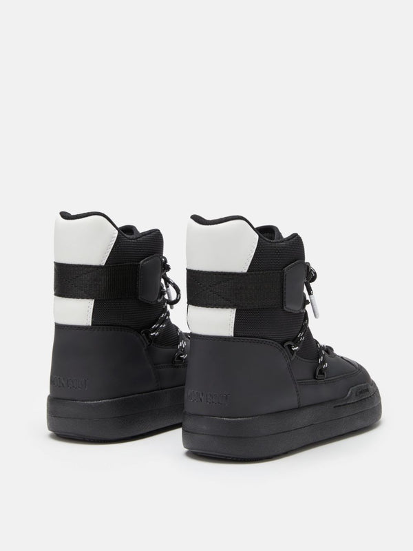 Moon Boot Black Sneaker Boot - Tassel Children Shoes