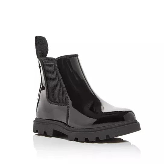 Native Black Patent Rain Boot - Tassel Children Shoes
